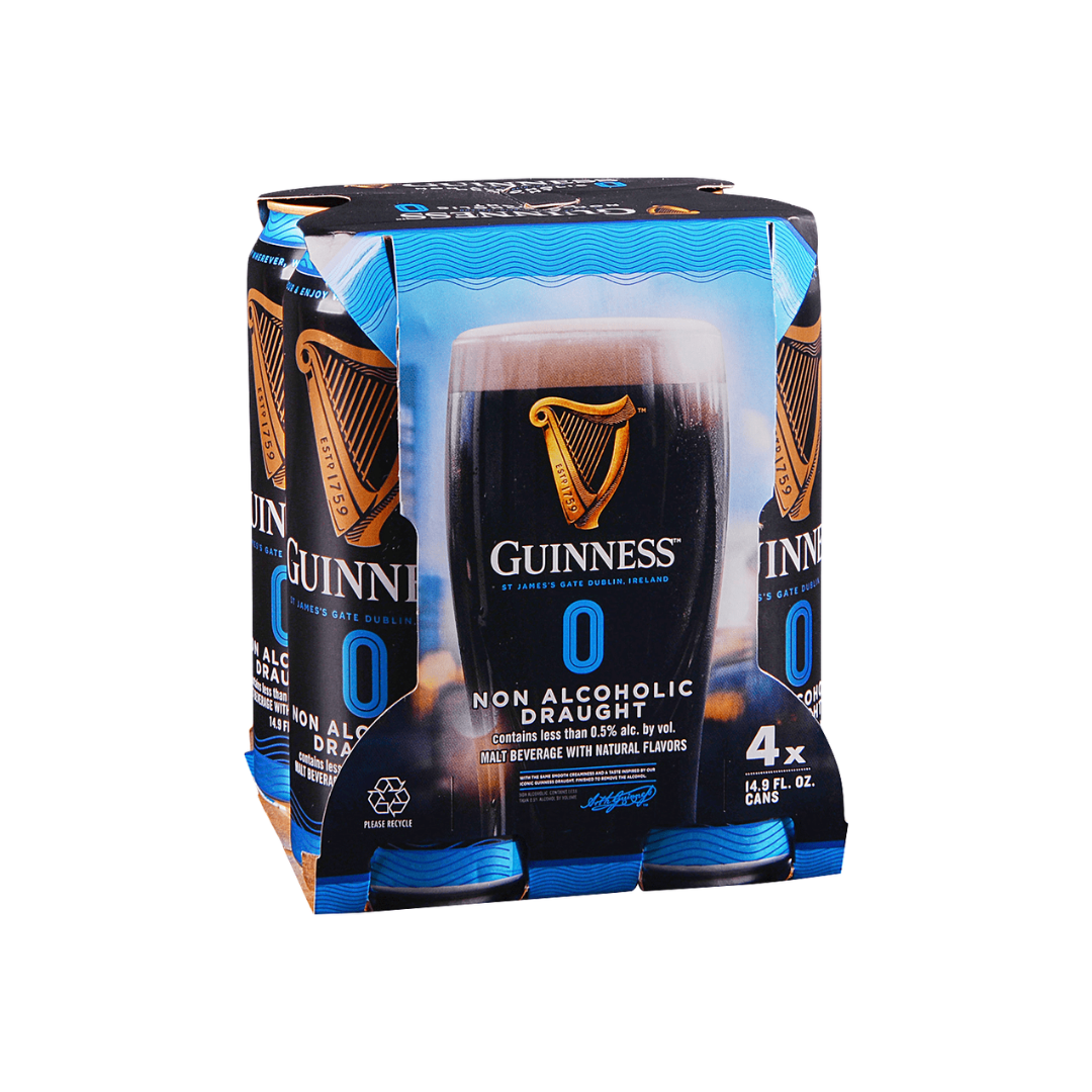 Guinness 0 NA Stout Beer | 4-pack Cans – Orangily